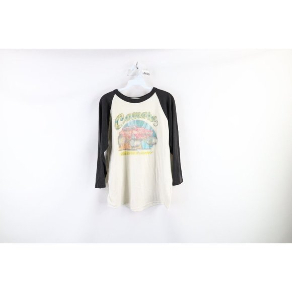 Vintage | Shirts | Vintage 7s Mens Medium Thrashed Spell Out Camaro 34 ...